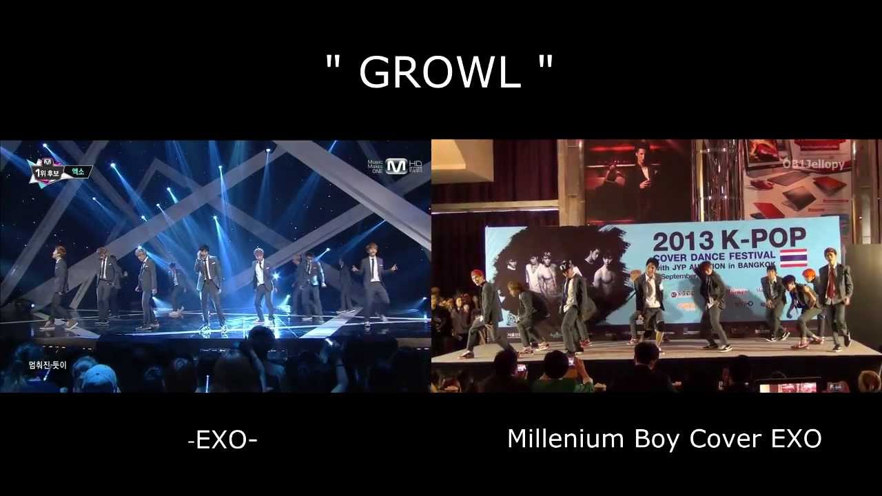 Growl - EXO Millenium Boy cover EXO.I see no difference. - YouTube