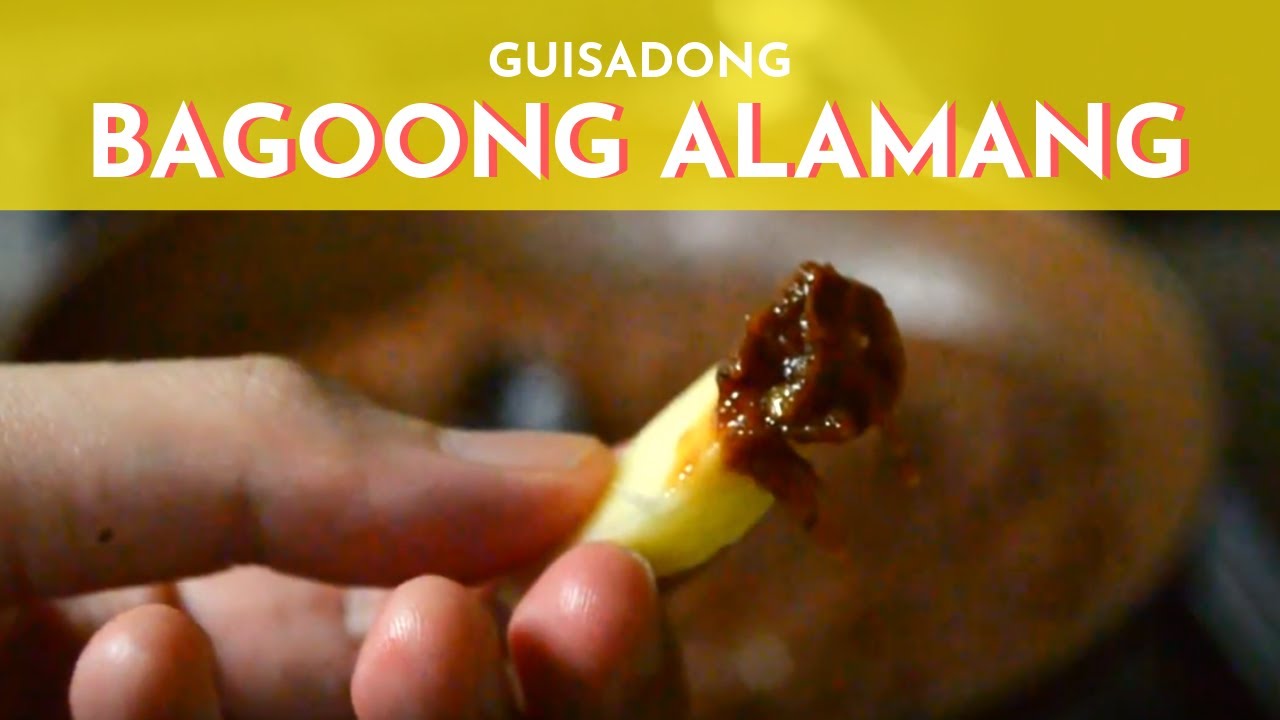Guisadong Bagoong Alamang (Shrimp Paste) Recipe - YouTube