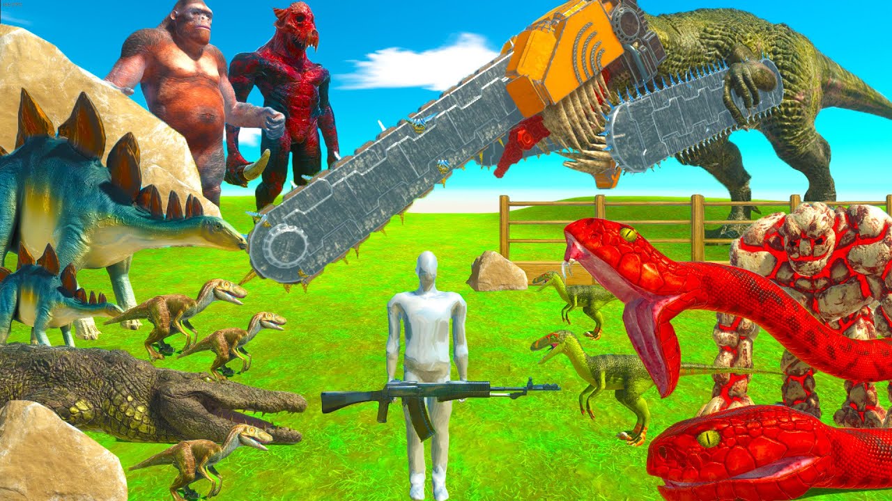 Brave Hunter Found ChainSaw TREX I ARBS I ANIMAL REVOLT BATTLE ...
