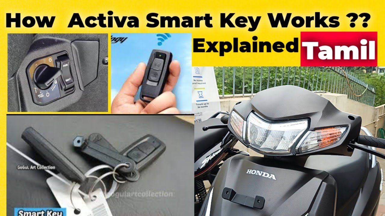 How To Use / Operate Your Smart Key in Activa H Smart 2023 Tamil_Auto ...