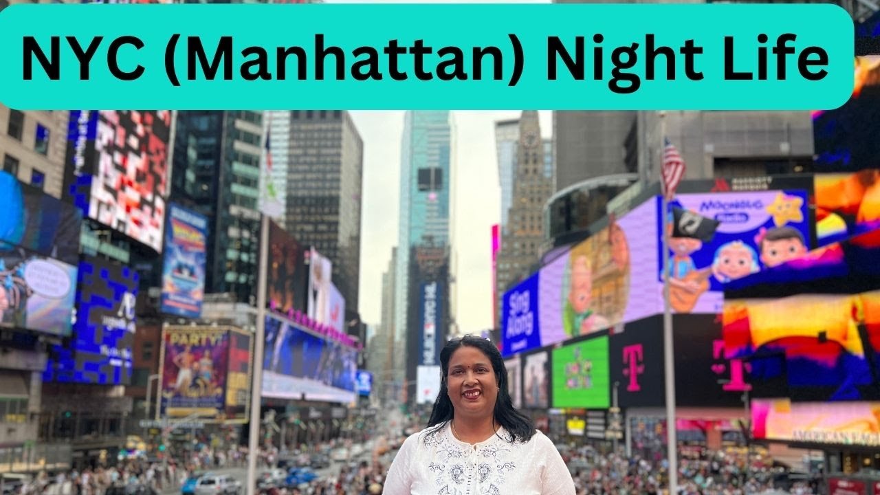 New York Manhattan Night life, NYC Night tour, Manhattan Bridge - YouTube