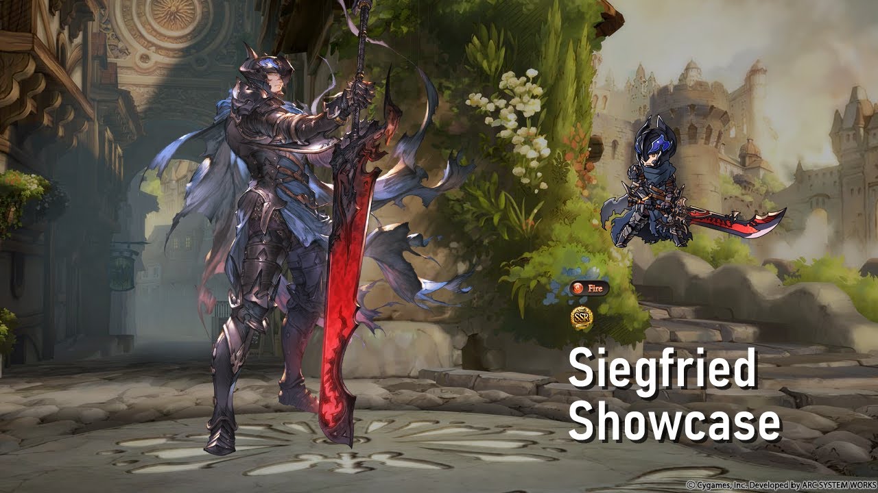 Fire Siegfried GBF Animation Showcase - YouTube