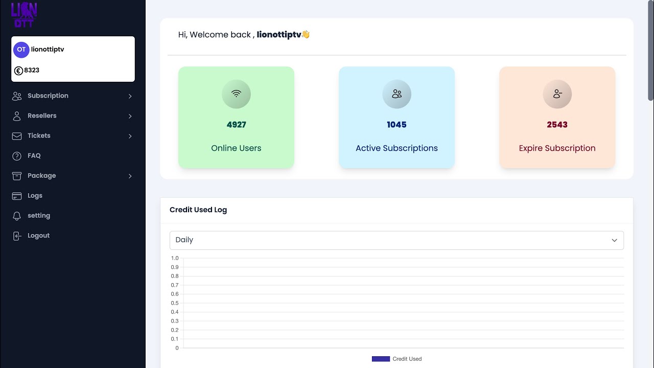 LION OTT Server - How to use this IPTV panel? LION IPTV #lionott # ...