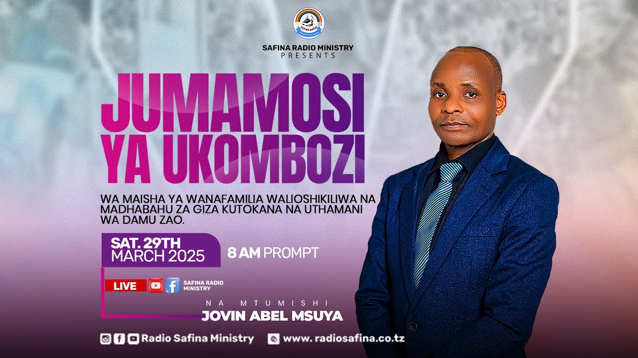 JOVIN ABEL MSUYA - UKOMBOZI WA WANAFAMILIA WALIOSHIKILIWA NA MADHABAHU ZA GIZA V.2 - TAR:29/03 ...