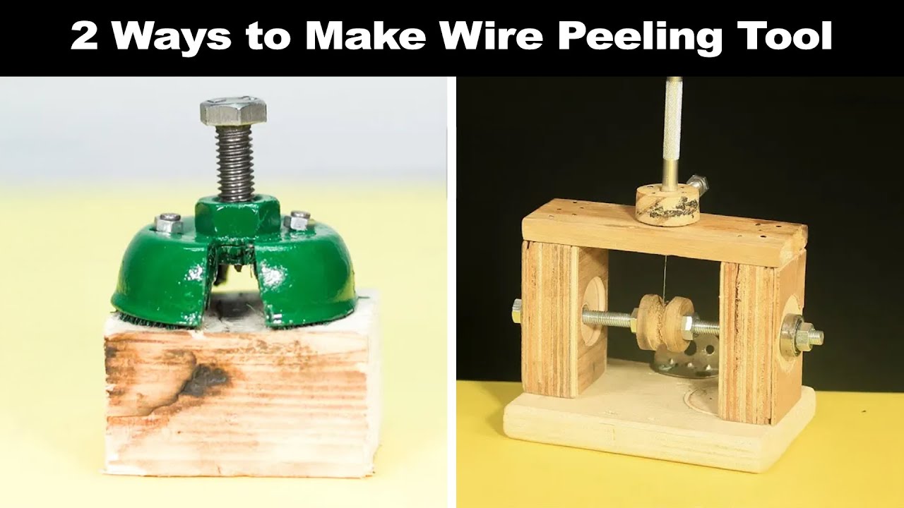 2 Ways to Make Wire Peeling Tool - YouTube