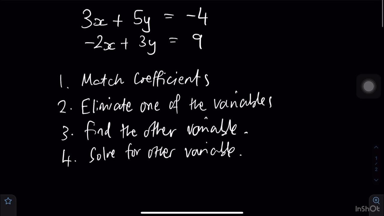 Solving Simultaneous Equations using Elimination Method | Part 1 | GCSE Math - YouTube