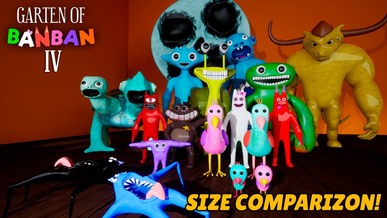 ALL GARTEN OF BANBAN SIZE COMPARISON! - YouTube