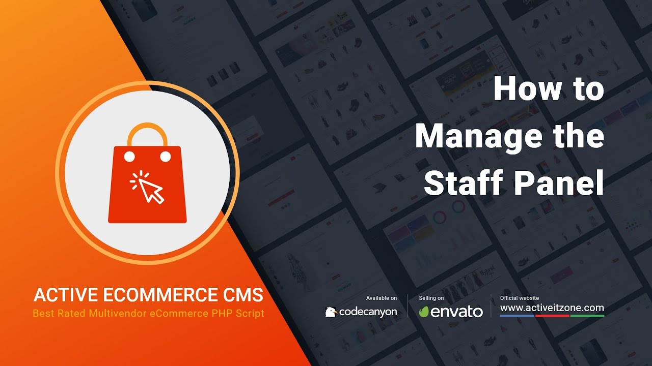 How to Manage the Staff Panel | Active eCommerce CMS | Best open source ...
