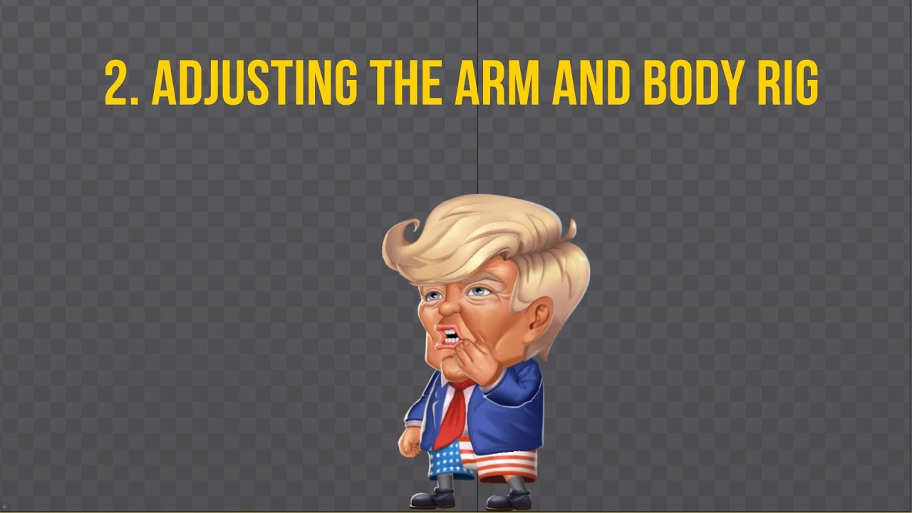 2D animation with Spine - 2 lesson - Adjusting the arm and body rig ...