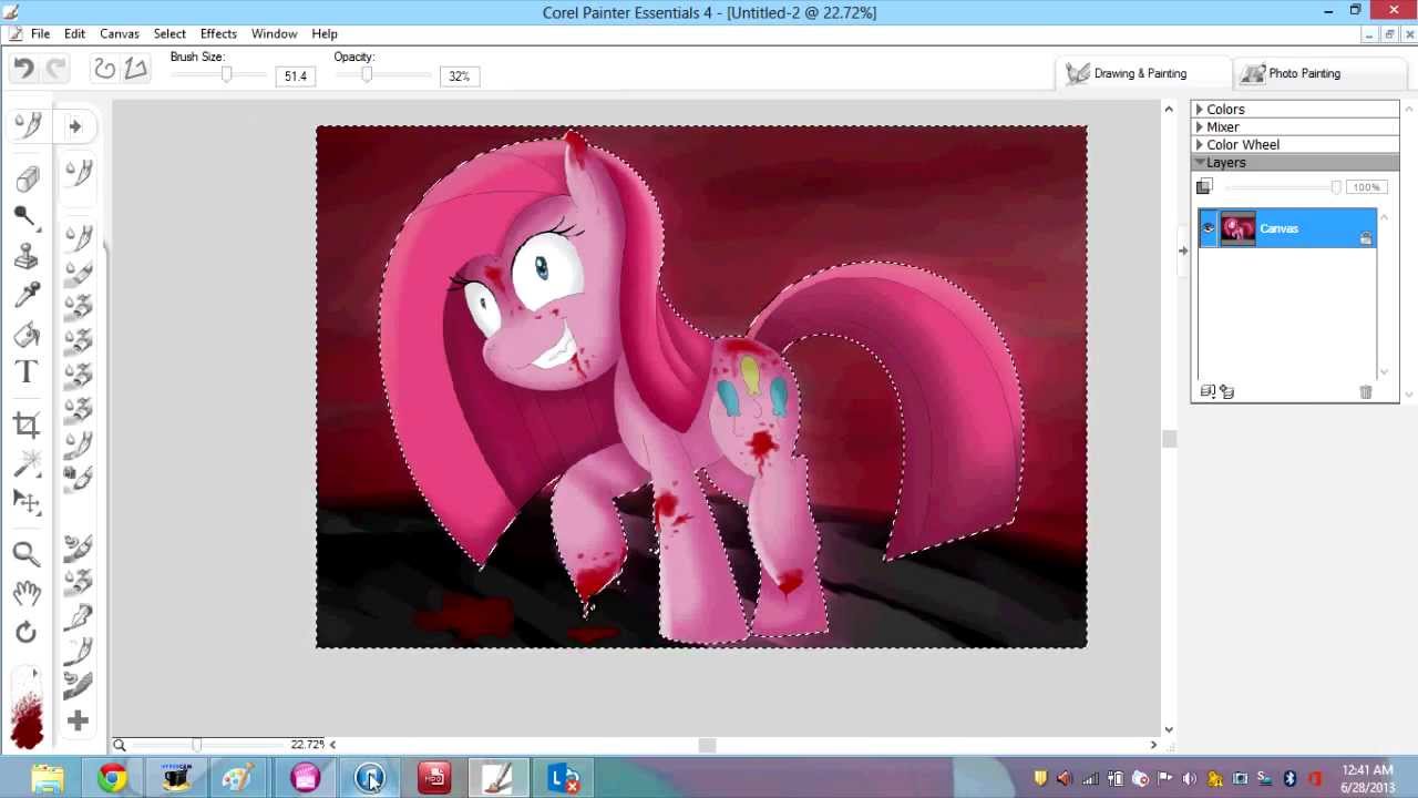 Drawing Pinkamena Again - YouTube