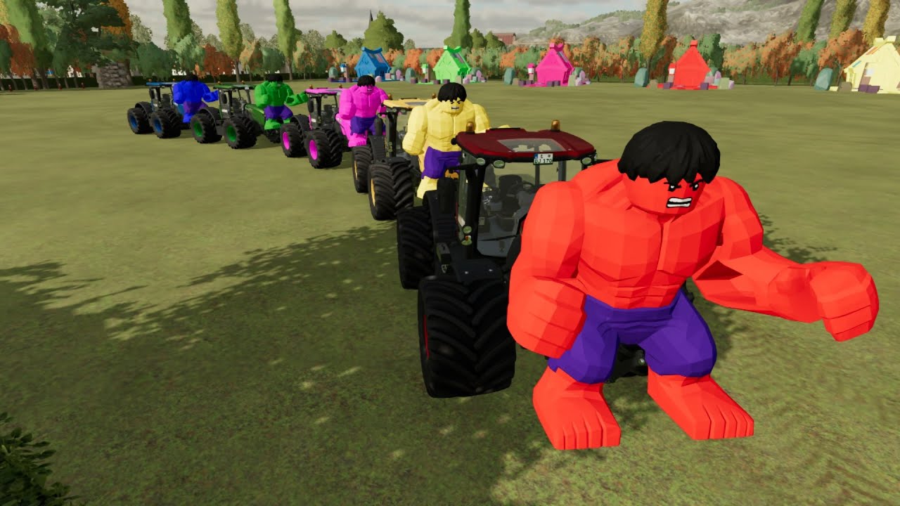 TRANSPORT COLOR HULK WITH TRACTORS - Farming Simulator 22 - YouTube