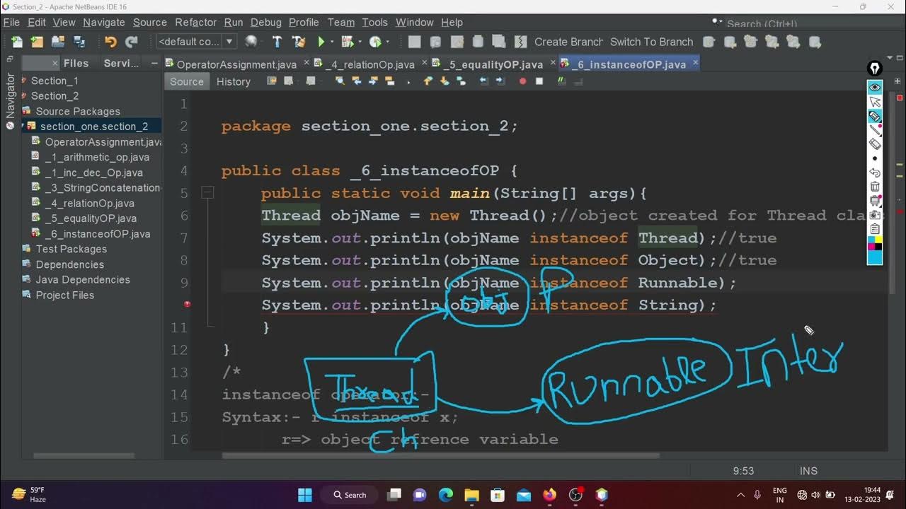 #31- instanceof Operator | Learn Complete #java in Hindi | Java Standard Edition - YouTube