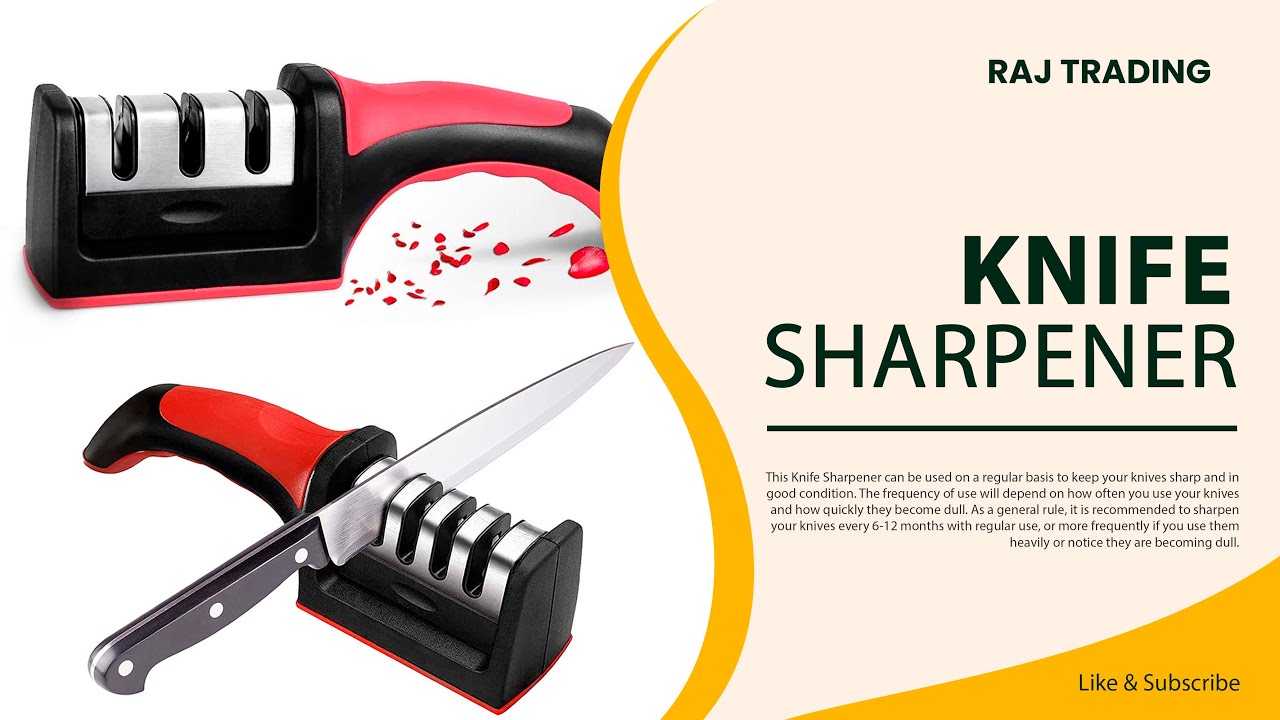 Stainless Steel Kitchen Knife Sharpener Helps Repair, Restore and ...