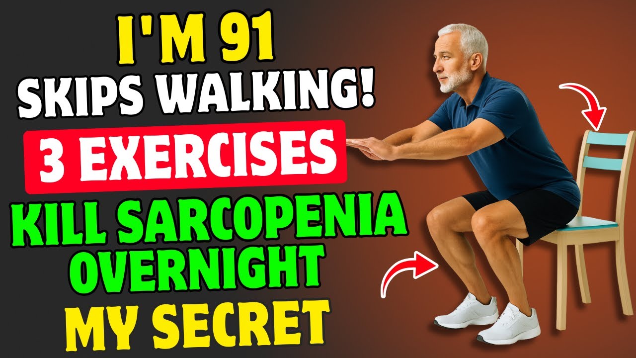 Forget WALKING! These 3 HOME EXERCISES BUILD MUSCLE & FIGHT SARCOPENIA ...