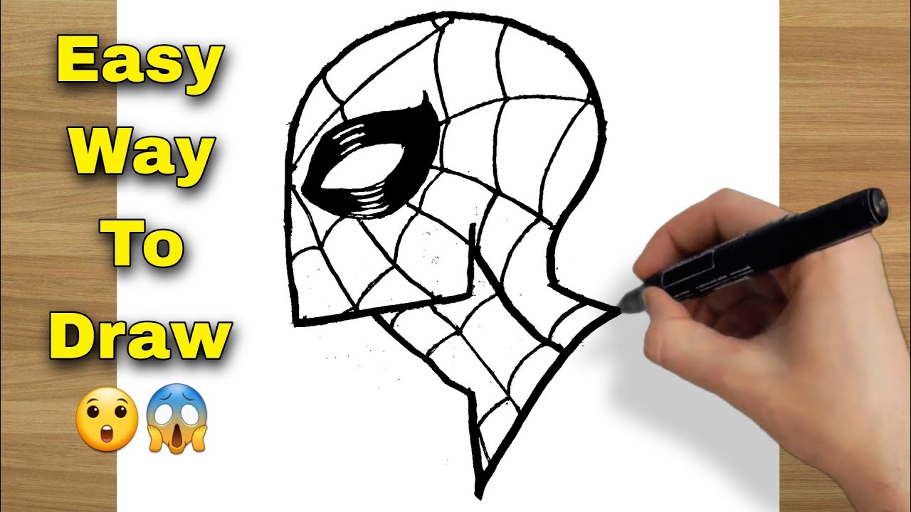 How To Draw spiderman | Spider Man Cartoon | spider man drawing - YouTube