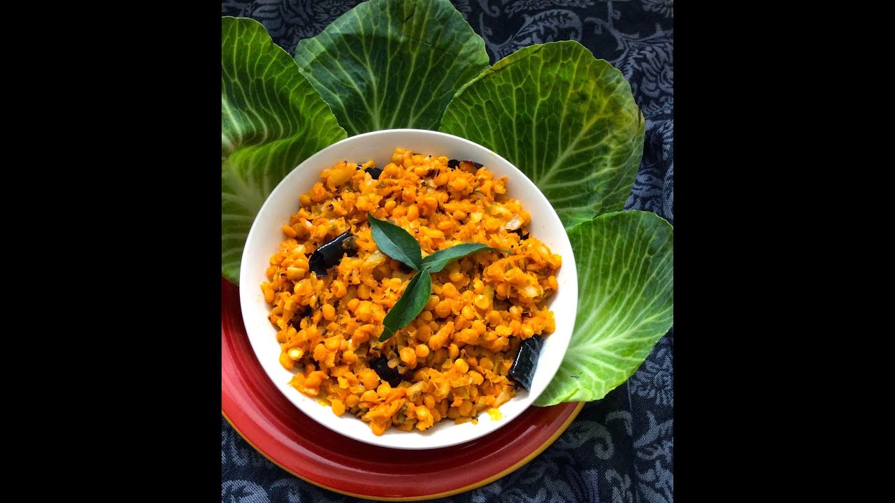 How to prepare Cabbage senagapappu podi kura/cabbage Chana Dal curry ...