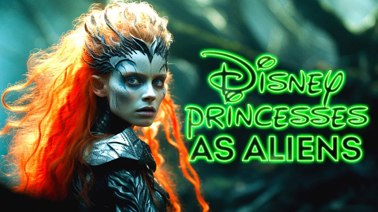 Disney princesses in Alien style - YouTube