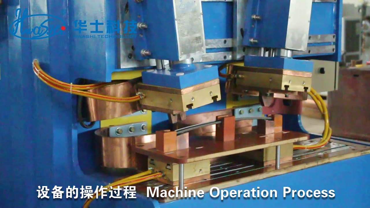 HWASHI double head spot welding machine - YouTube
