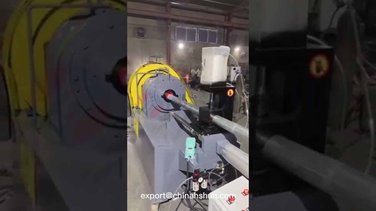 Tapering machine for spiral pile - YouTube