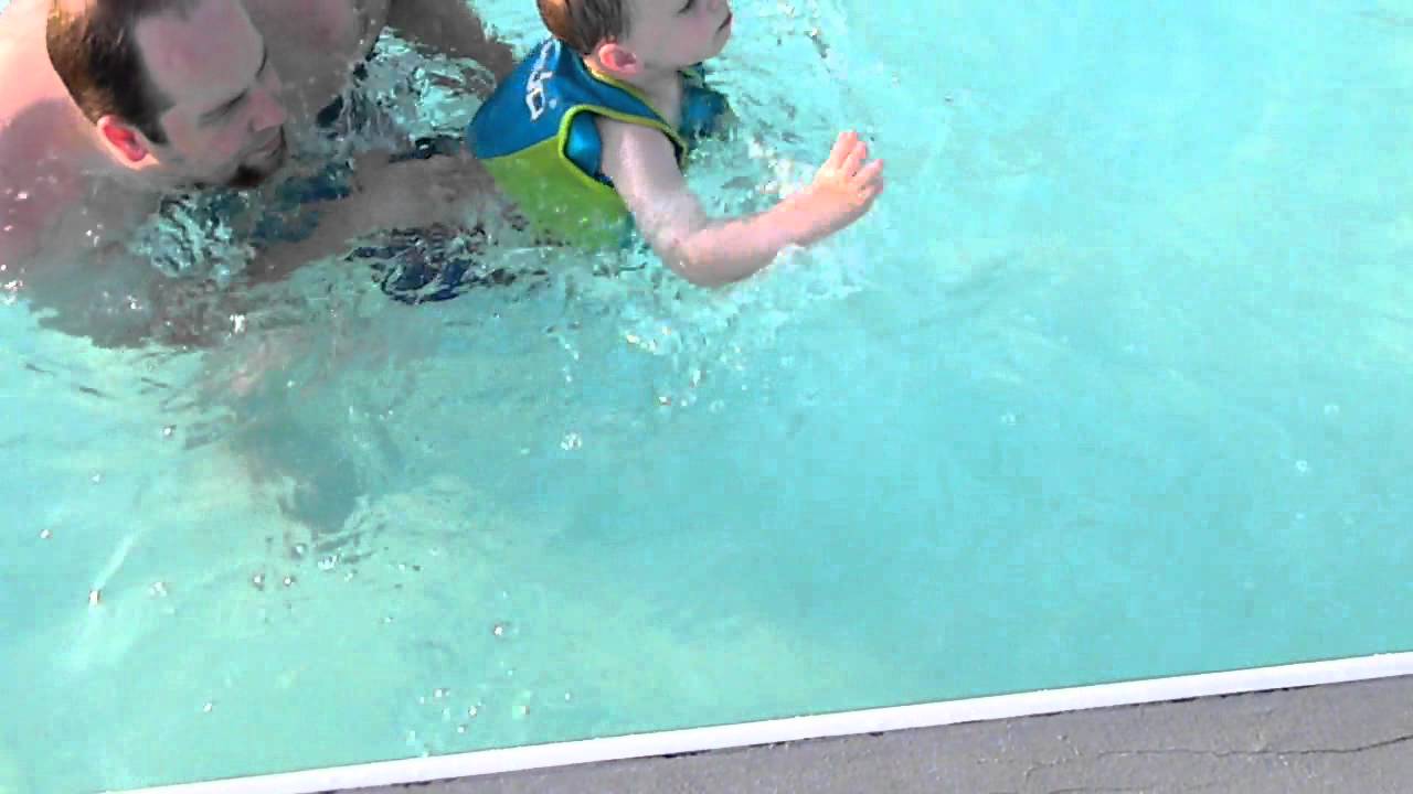 Noah swimming on his own 2011 (age 3 1/2) - YouTube