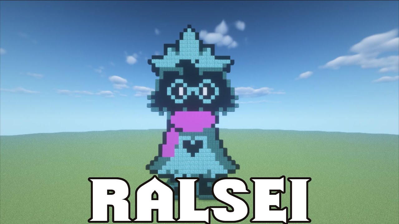 Ralsei [Delta Rune] - Minecraft Pixel Art [#15] - YouTube