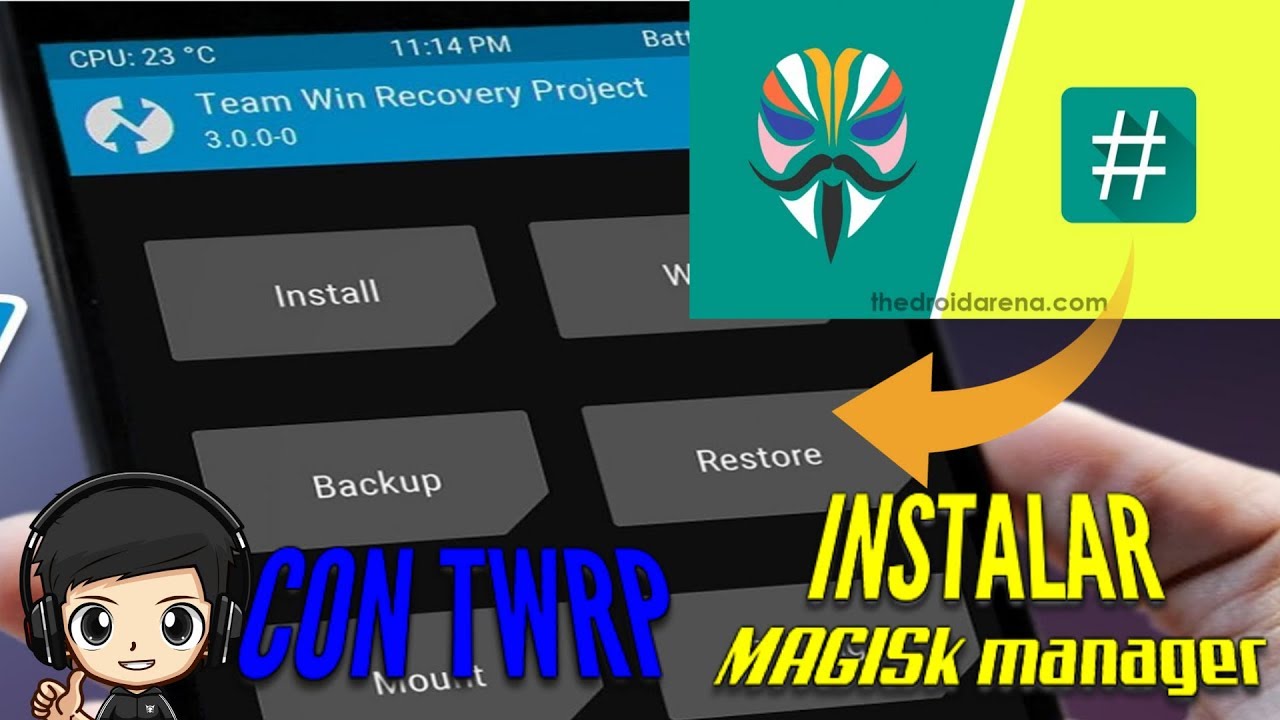 Como instalar MAGISK MANAGER CON RECOVERY TWRP | ÚLTIMA VERSION|2019 ...
