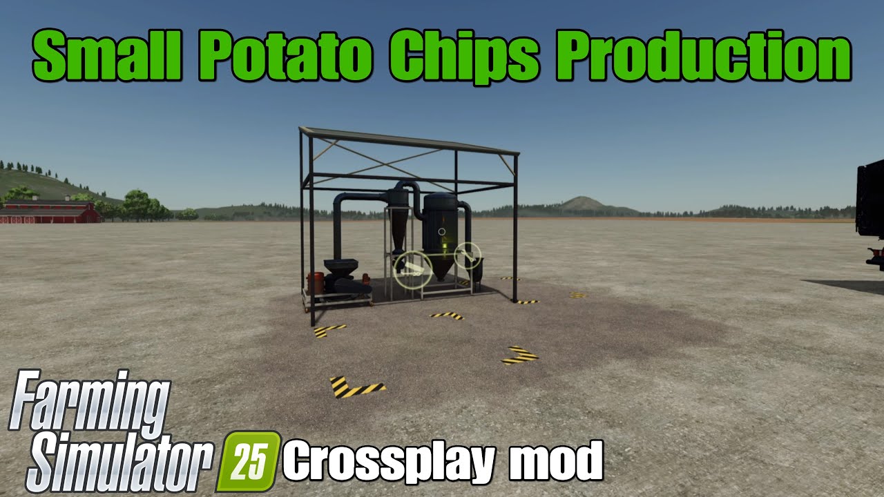 Small Potato Chips Production / FS25 crossplay mod - YouTube