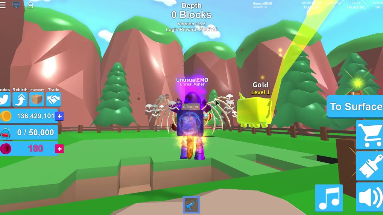 My 10th Rebirth!!! ( Roblox Mining Simulator) - YouTube