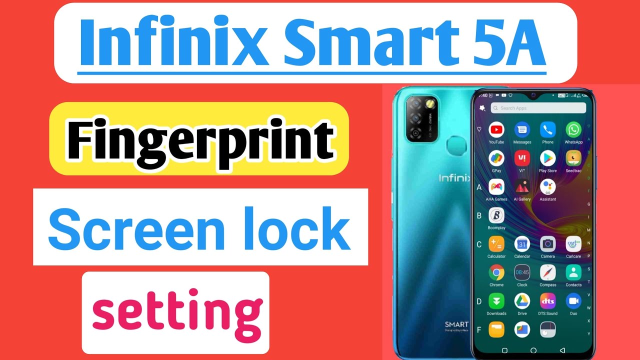 Infinix smart 5a fingerprint screen lock/Infinix smart 5a me ...
