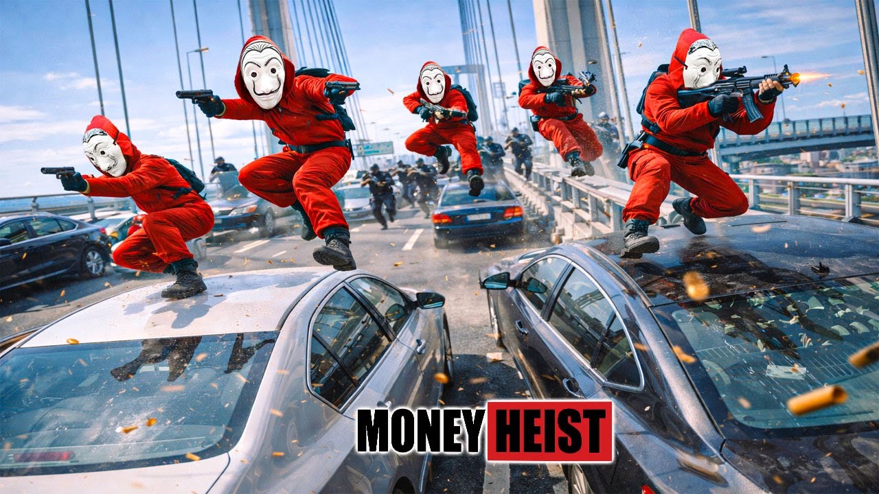 PARKOUR VS MONEY HEIST: Bad Guys raided the police base to rescue and ...