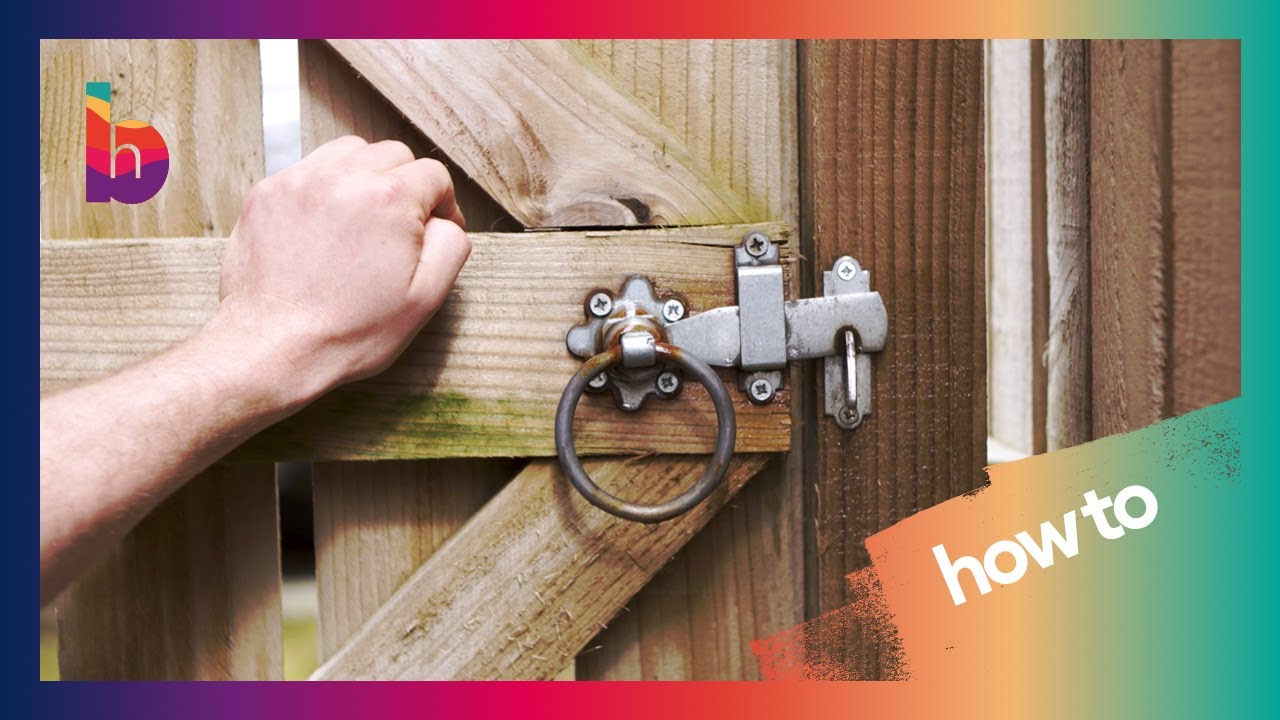 How to... fix a gate catch - YouTube