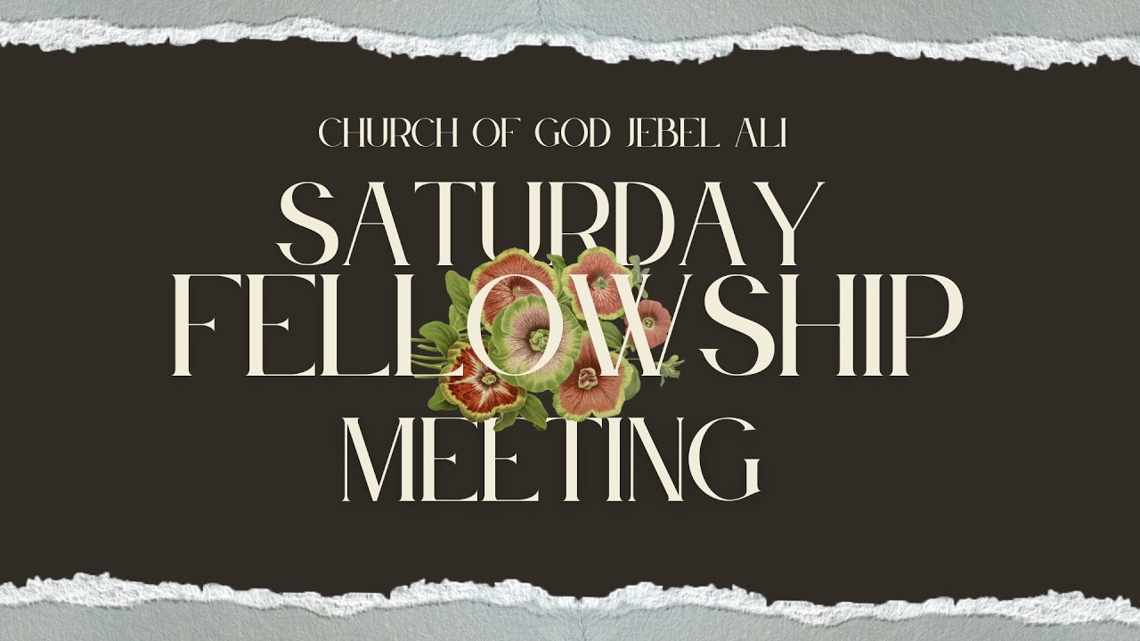 Saturday Fellowship Meeting | Pr. Kurian Mammen | 04 January 2025 | COGJA - YouTube