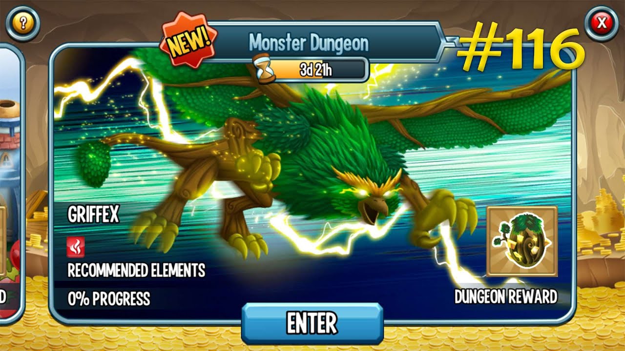Monster Legends- Episode #116 Monster Dungeon REWARD Griffex Part #3 ...