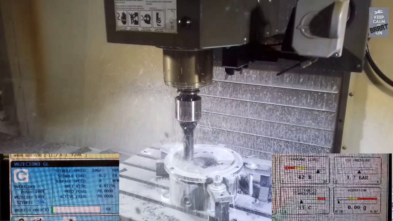 Extreme drilling HaasVF3 - YouTube