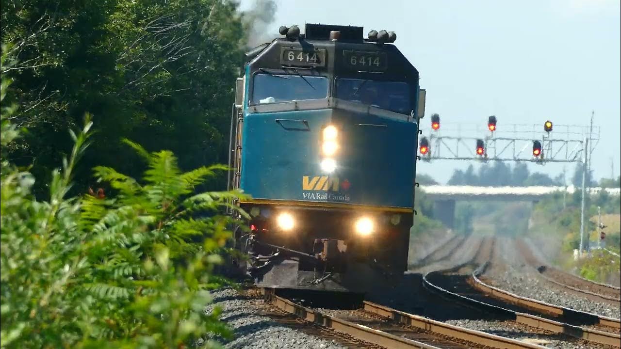 VIA 6414 East Passes Pentecostal Road - YouTube