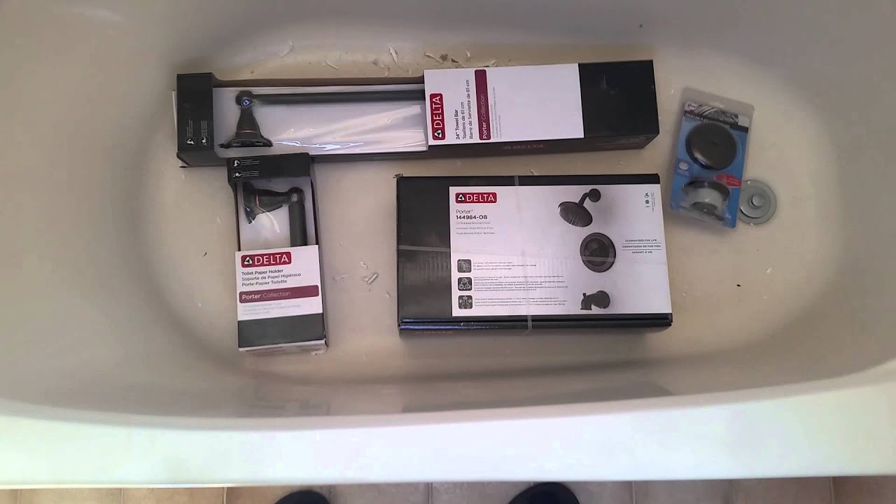 Delta Porter bathroom fixtures - YouTube