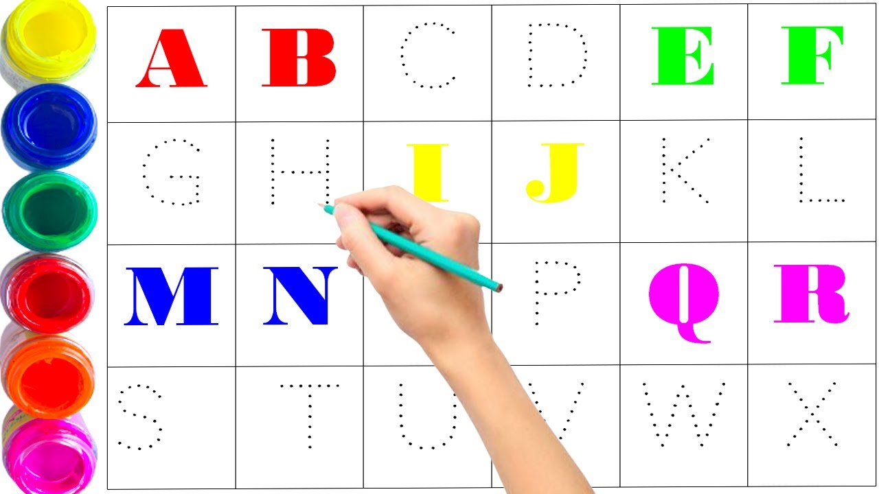 ABC English Alphabets | Learn A to Z Write Alphabet | ABCDEF for kids ...