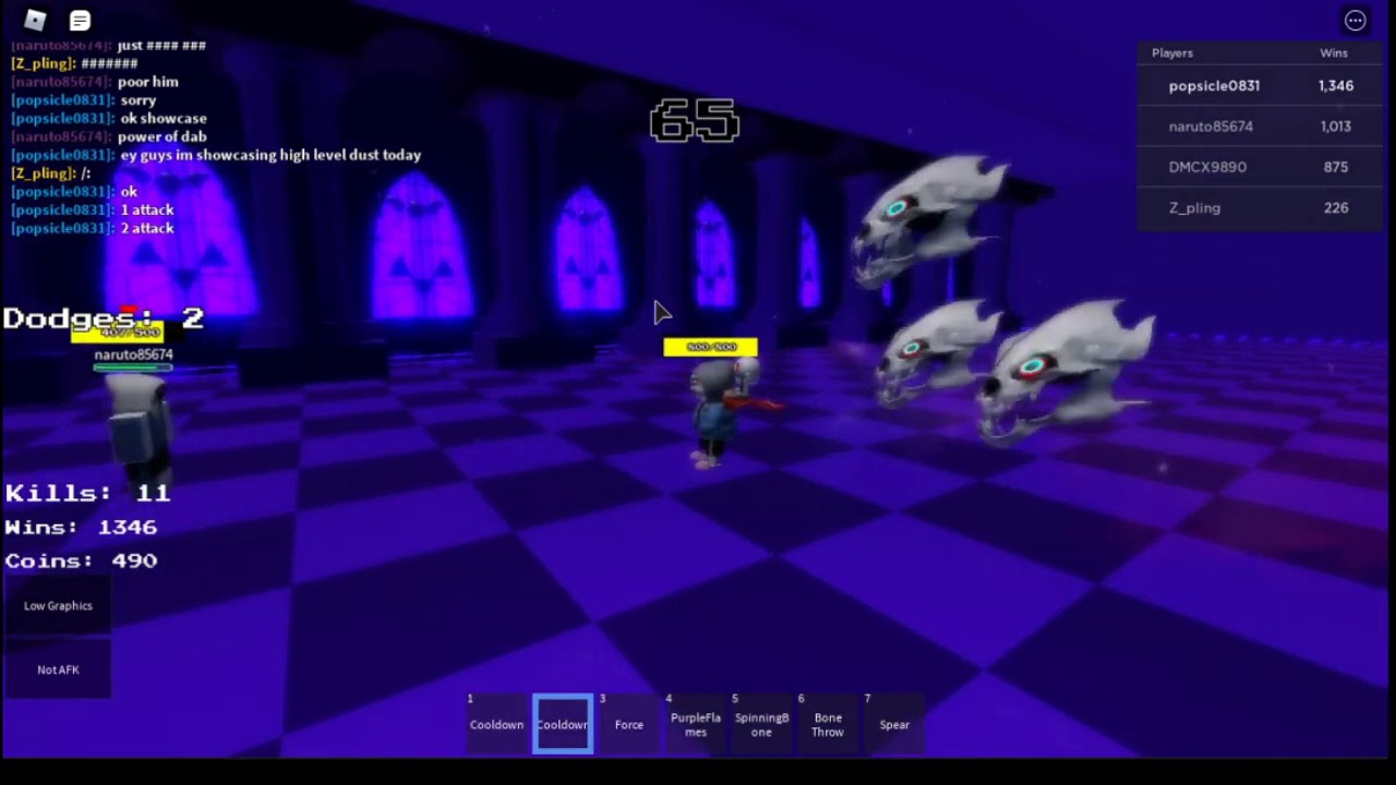 High Lvl Dust Sans Showcase undertale:judgement day - YouTube