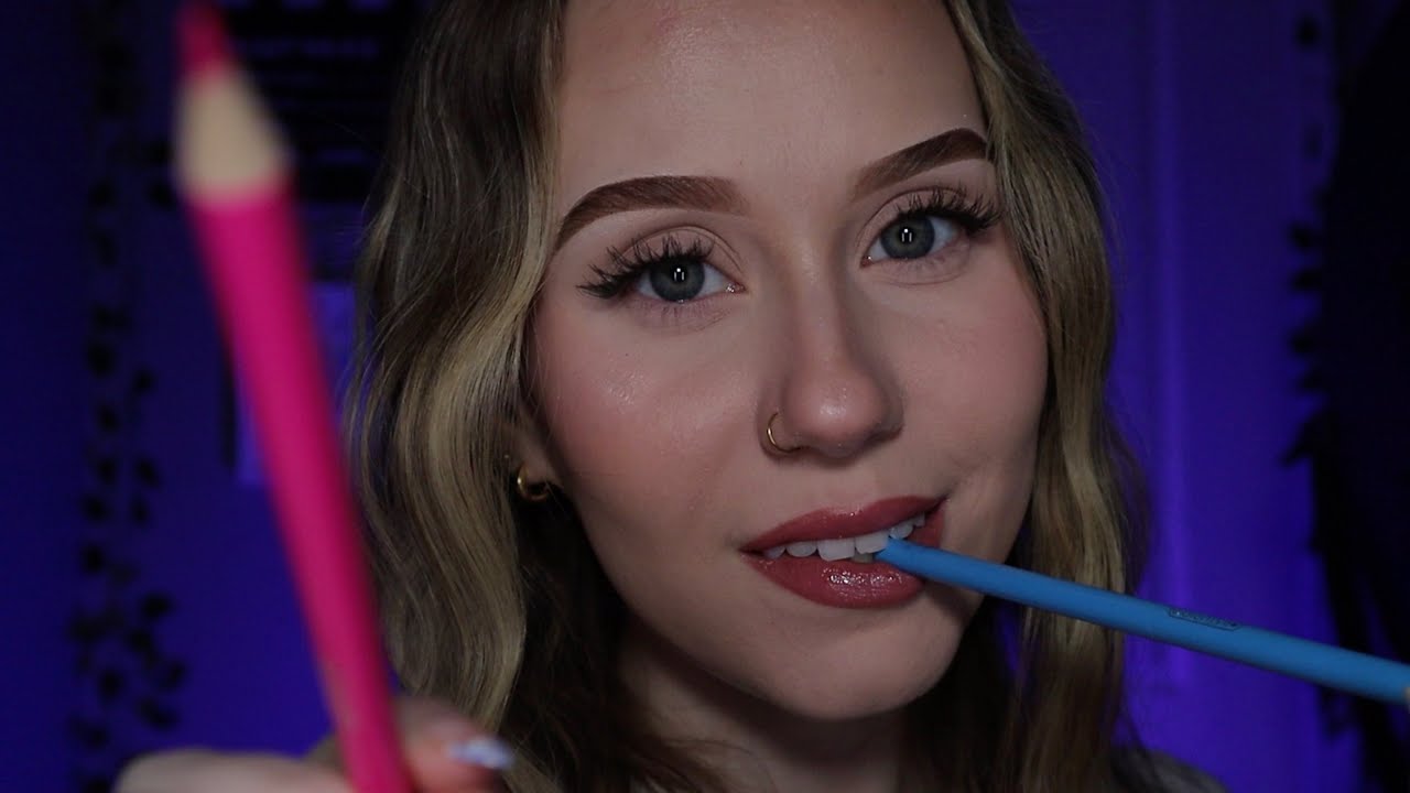 ASMR Drawing On Your Face | Layered Sounds - YouTube