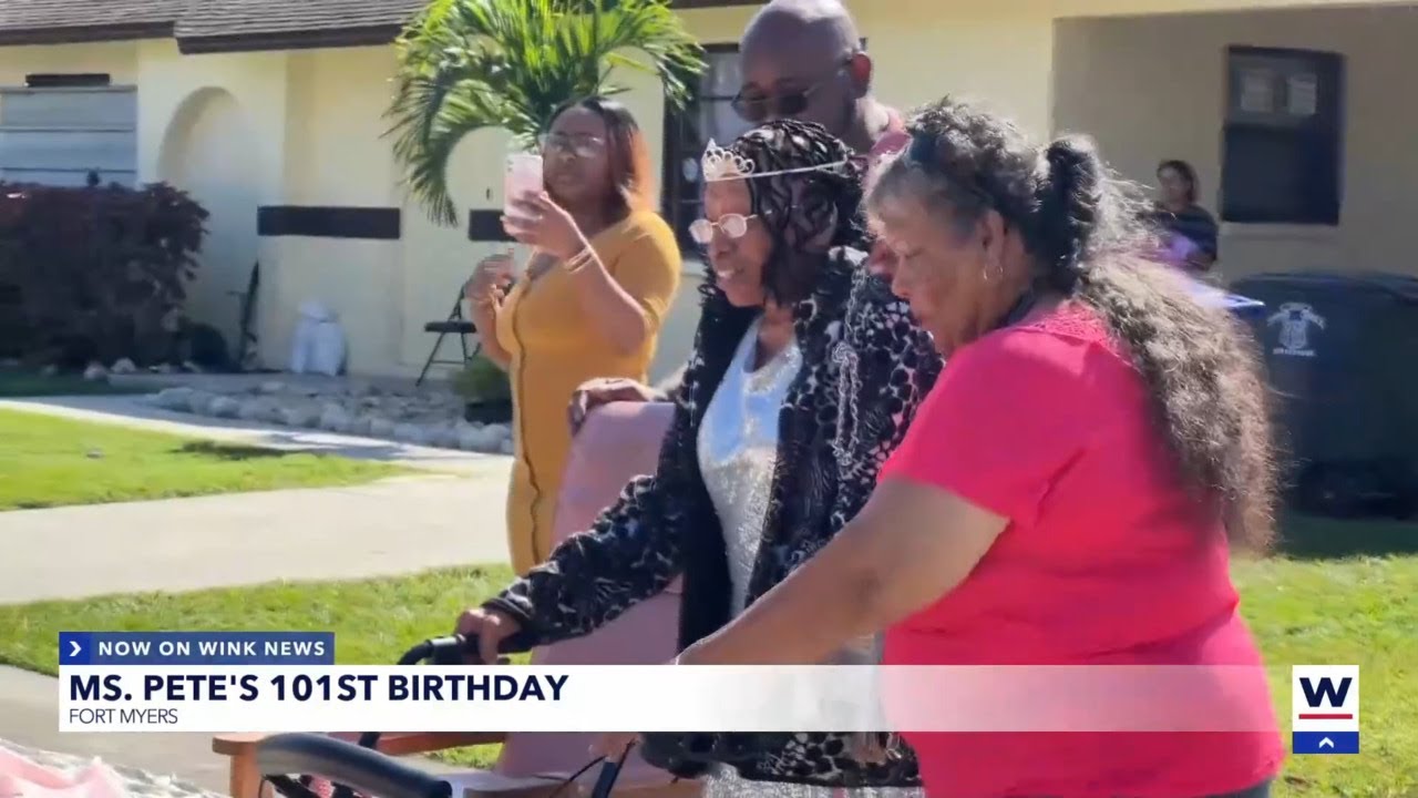 Dunbar native celebrates 101st birthday with friends and family - YouTube