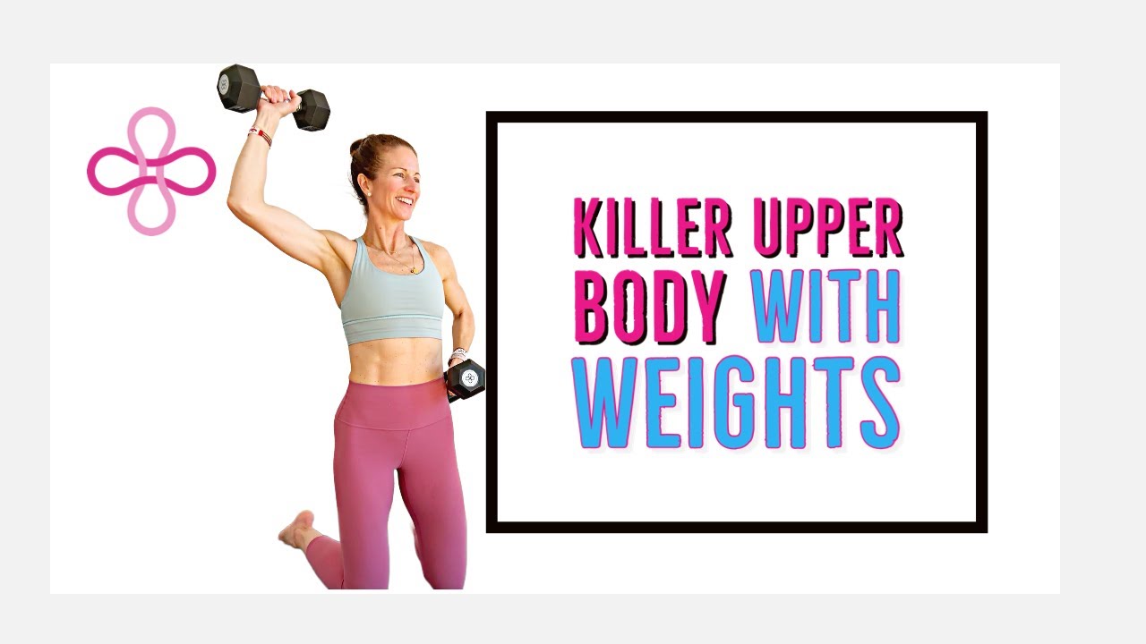 Day 10 KILLER UPPER BODY WORKOUT with Weights | Strengthen & Tone Arms ...
