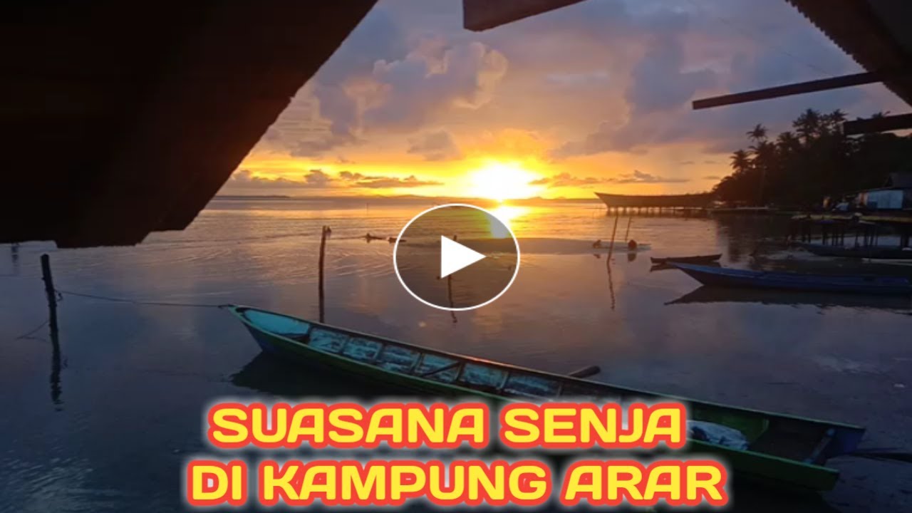 Suasana senja di kampung arar - YouTube