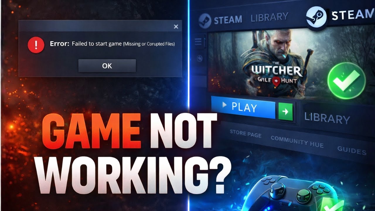 Steam Games Not Working? How to Reset Corrupted Game Files 2026 - YouTube