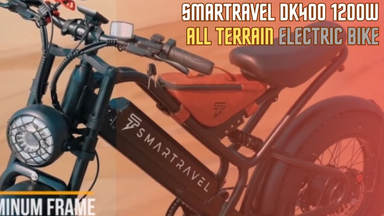 SMARTRAVEL DK400 1200W All Terrain Fat Tire Electric Bike - YouTube