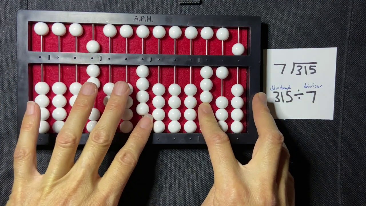 Cranmer Abacus Indirect Method Division: three digit by one digit - YouTube