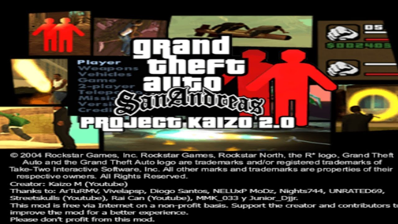 KEREN! GAME GTA SAN ANDREAS PROJECT KAIZO 2.0 DI ANDROID - YouTube