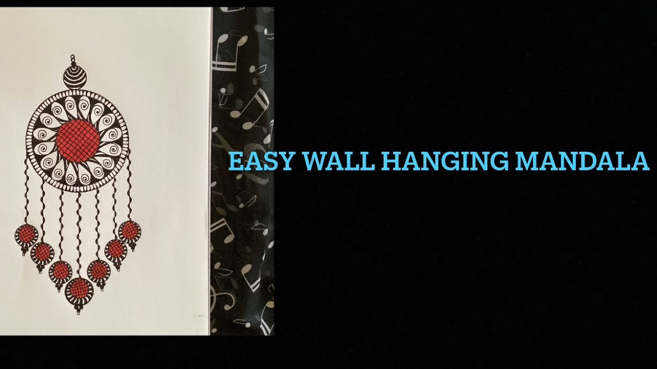 Wall Hanging Mandala Art || Colourful Mandala || Easy Mandala Drawing ...