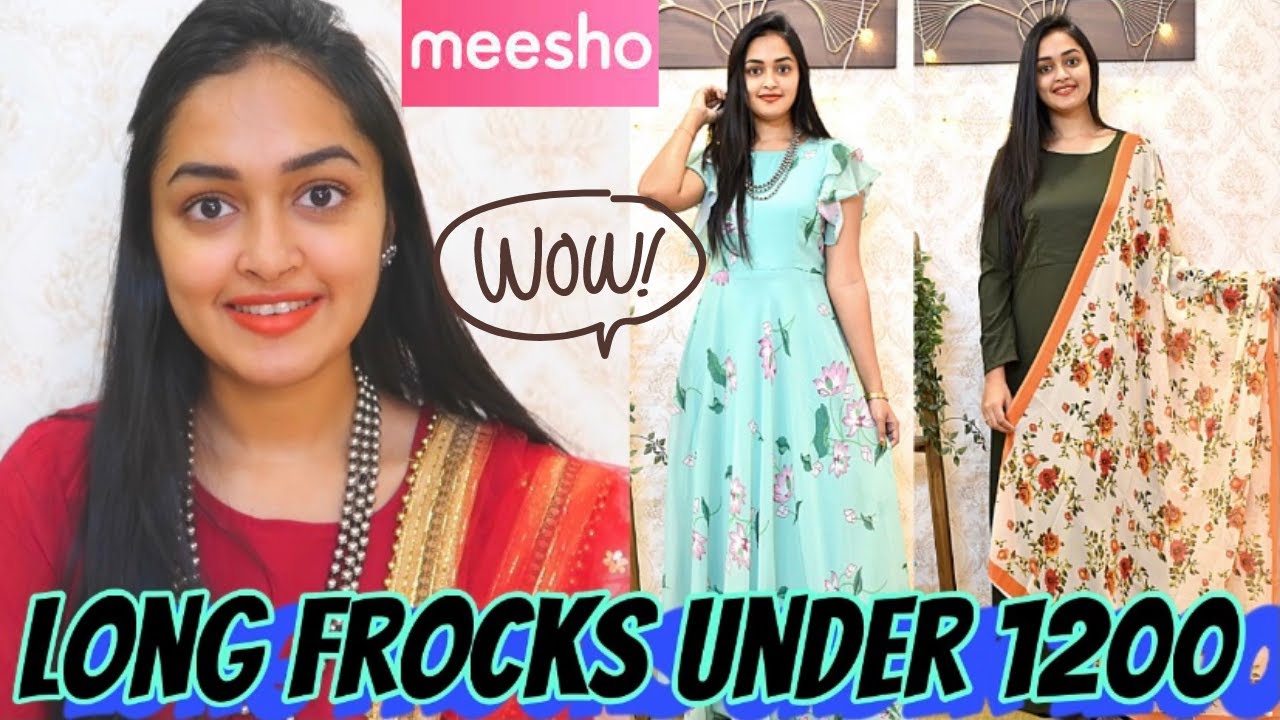 Meesho Long Gowns Haul | Boutique Style Dresses | Trending Long Gowns ...