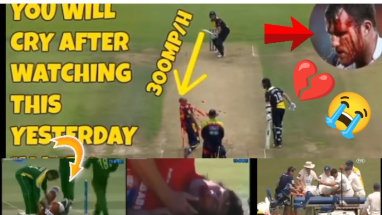 4 Crying m**oments in cricket 💔😭| deaths in cricket|Phil Hughes 😭😭# ...
