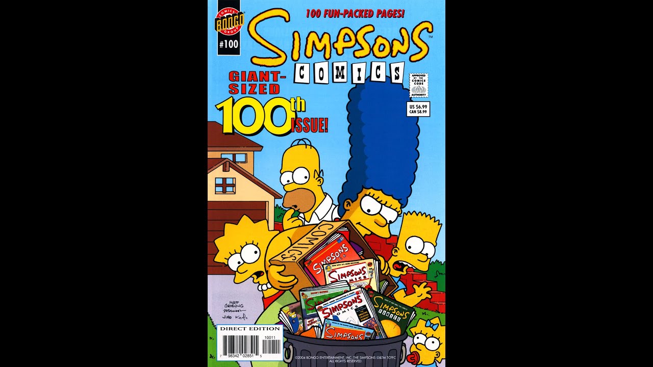 The Simpsons Comics 100 - YouTube